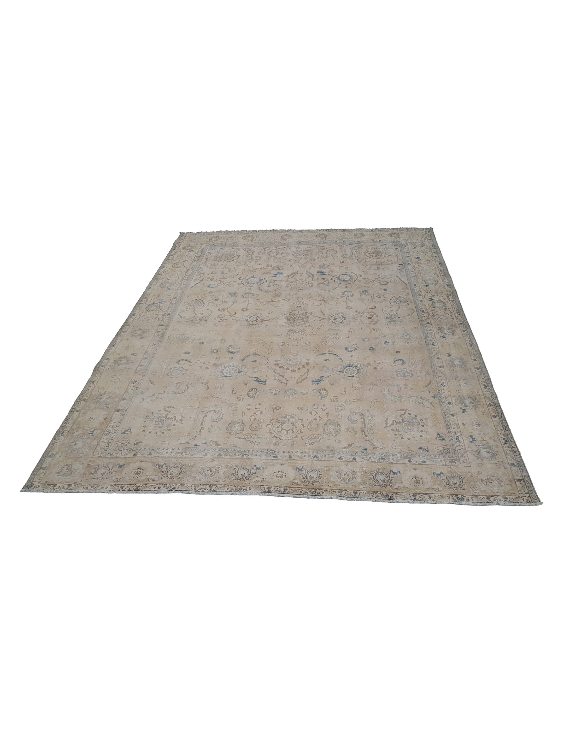 Isabelline Beyard One-of-a-Kind Hand Knotted Rug - Cream 10x14 | Wayfair