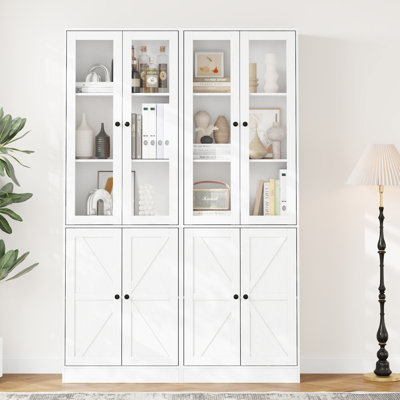 Gracie Oaks 70.9'' H Book Cabinet Storage Bookcase Set & Reviews | Wayfair
