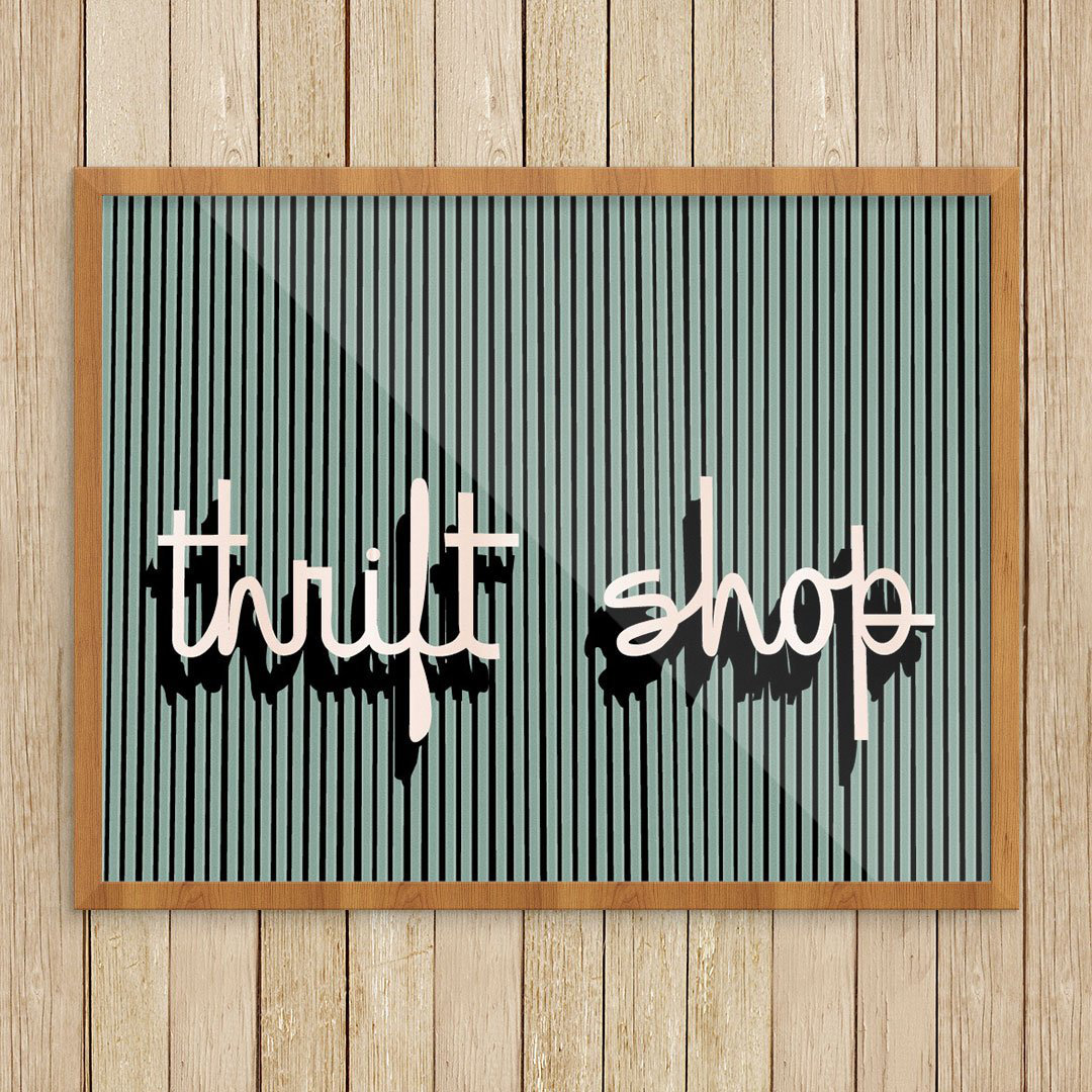 Wrought Studio 'Thrift Shop Sign' Textual Art | Wayfair