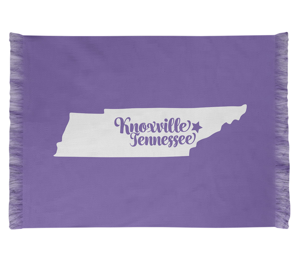East Urban Home Knoxville Tennessee Purple Area Rug | Wayfair
