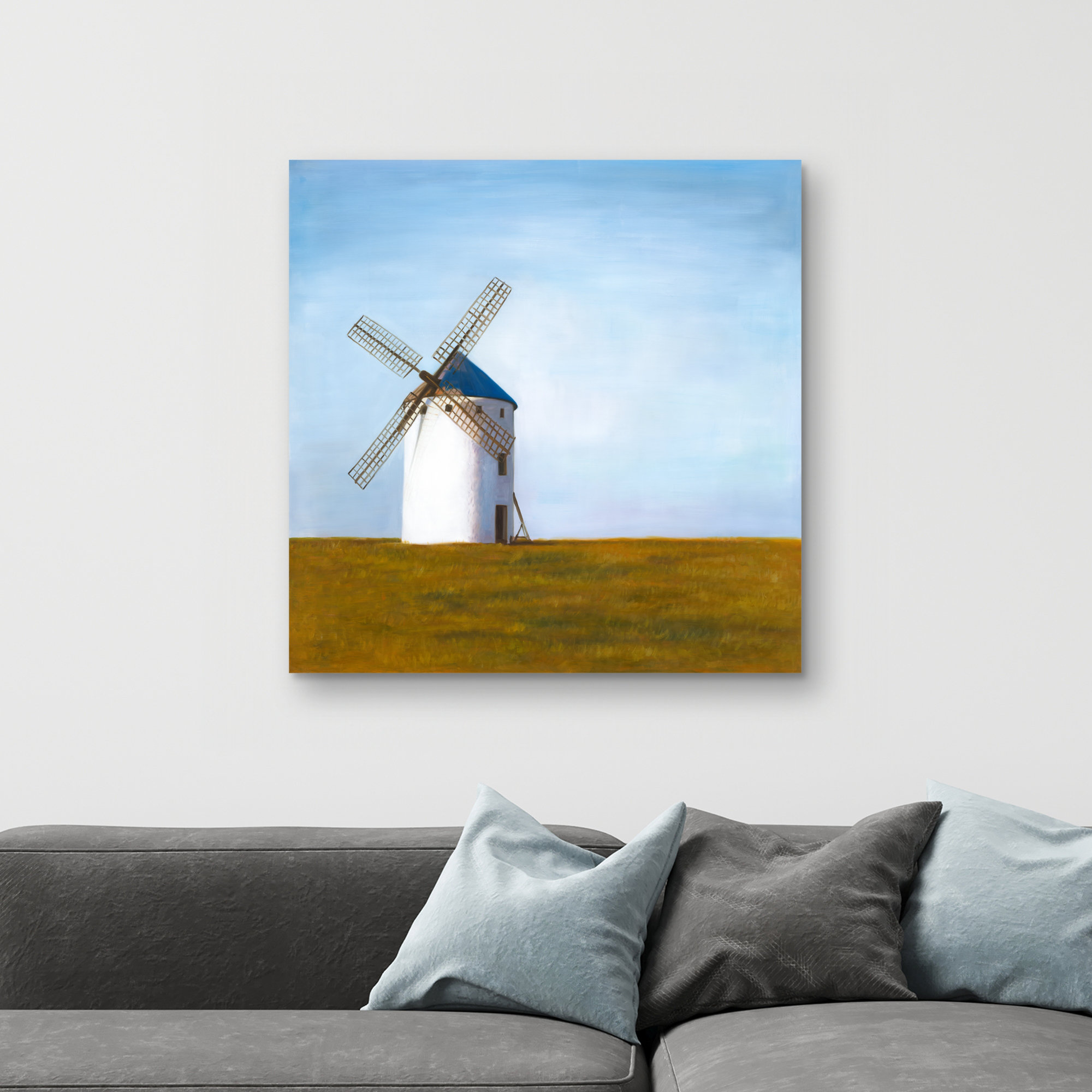 Begin Edition International Inc. Big windmill - 32"x32" art on canvas ...