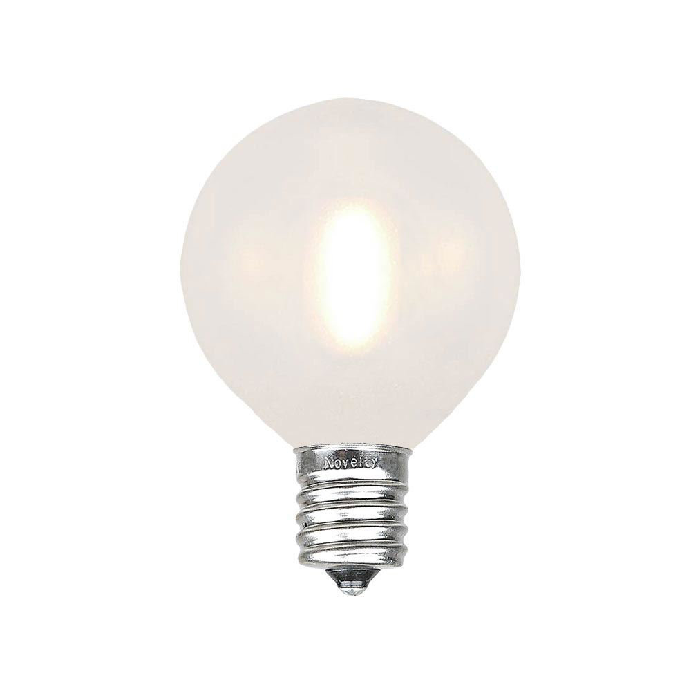 Wrought Studio 25 Pack LED G50 Plastic Filament Outdoor Globe ...