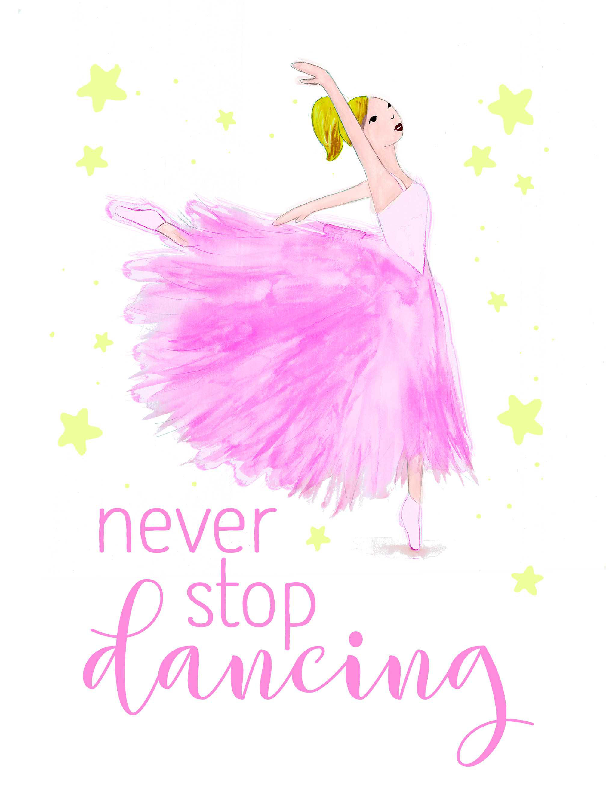 Trinx Ballerina Dancing - Wrapped Canvas Print - Wayfair Canada