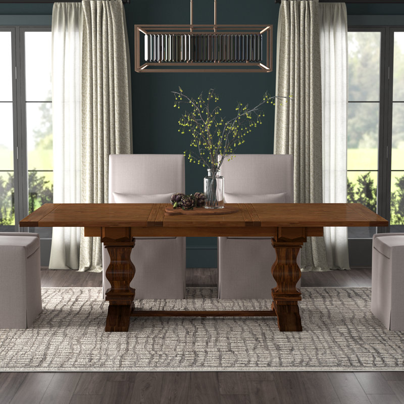 Greyleigh™ Reign Removable Leaf Solid Wood Dining Table & Reviews | Wayfair
