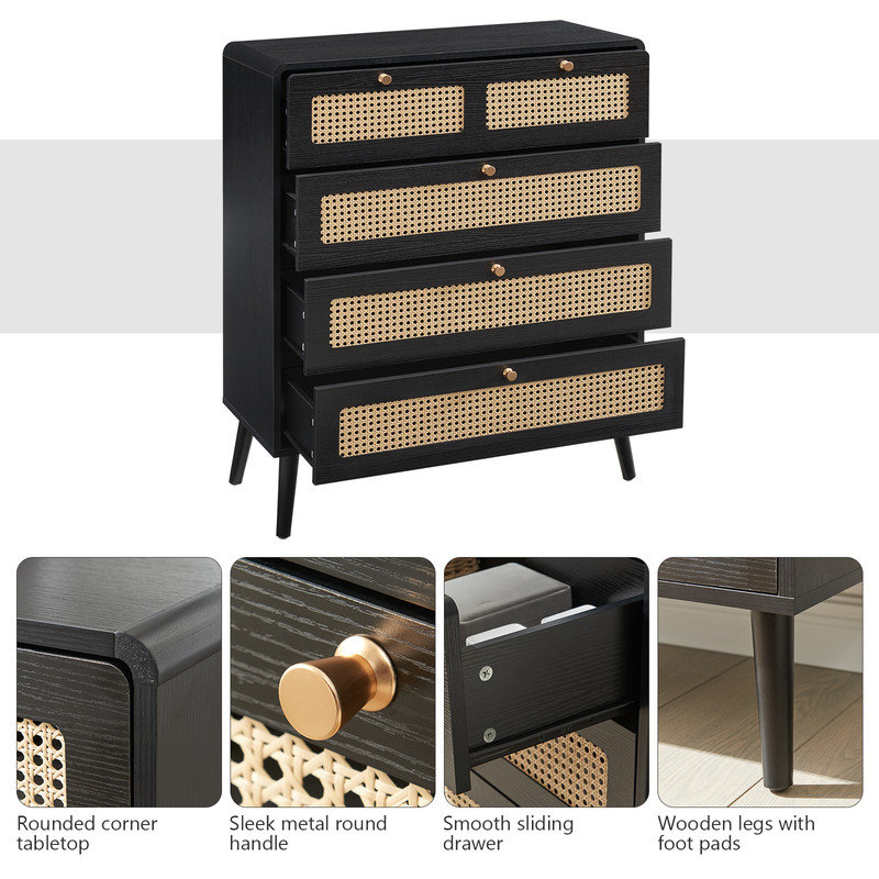 Bay Isle Home™ Alysun 4 - Drawer Dresser & Reviews | Wayfair