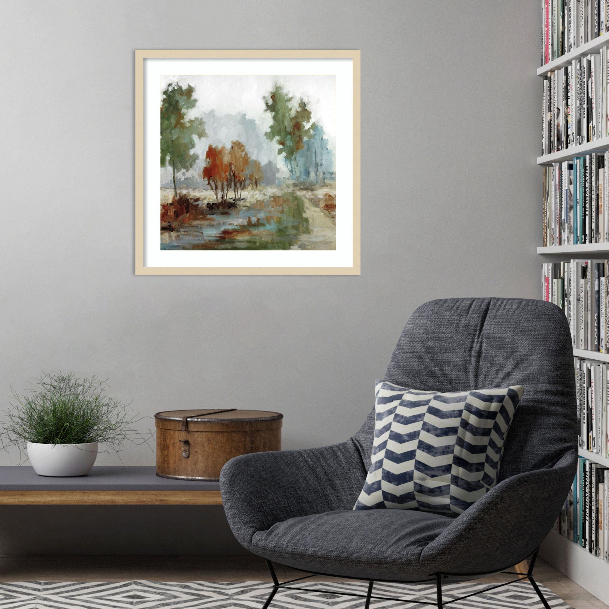 Lark Manor™ Trees Back Home by Jacqueline Ellens Wood Framed Wall Art ...