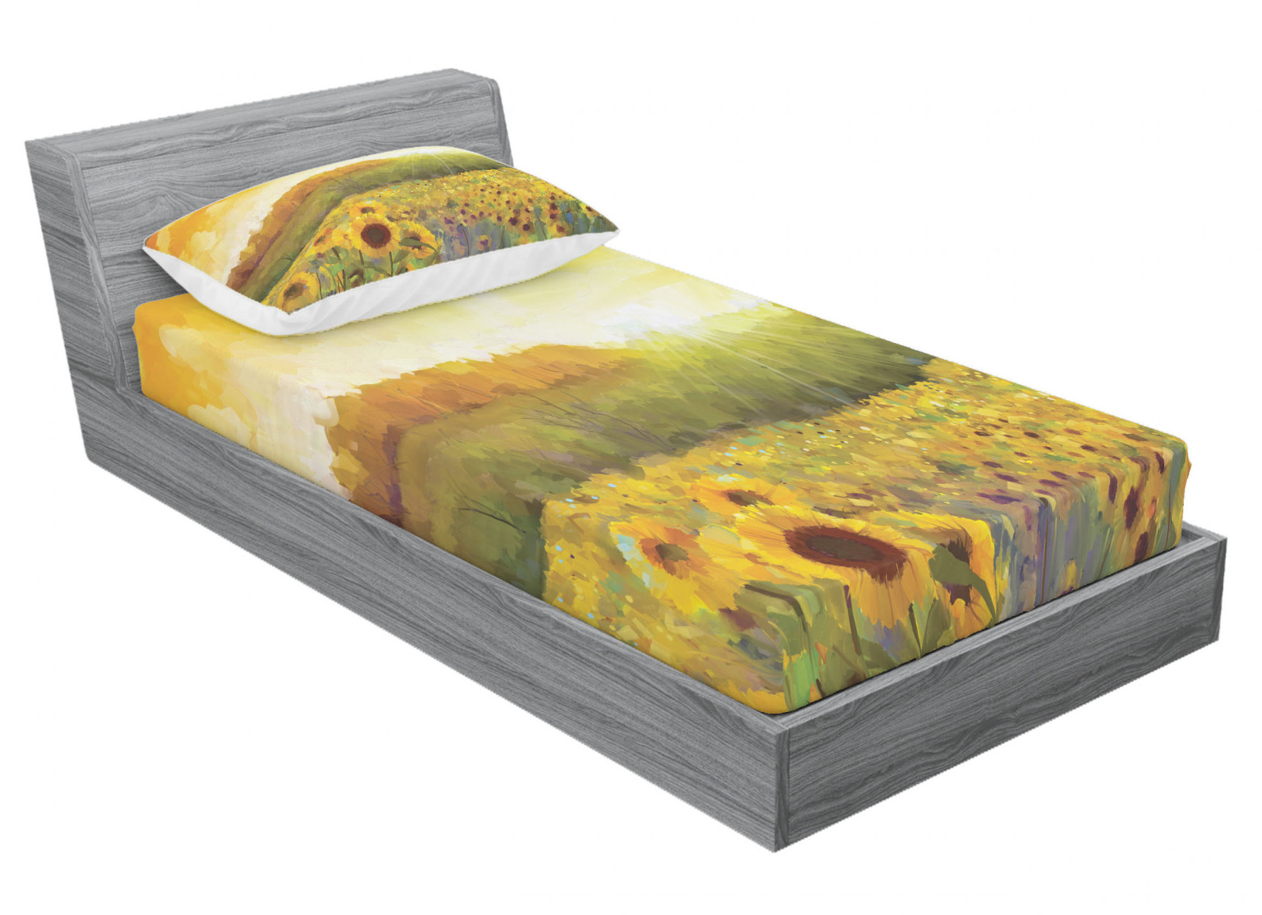 Ambesonne Sunflower Sheet Set | Wayfair