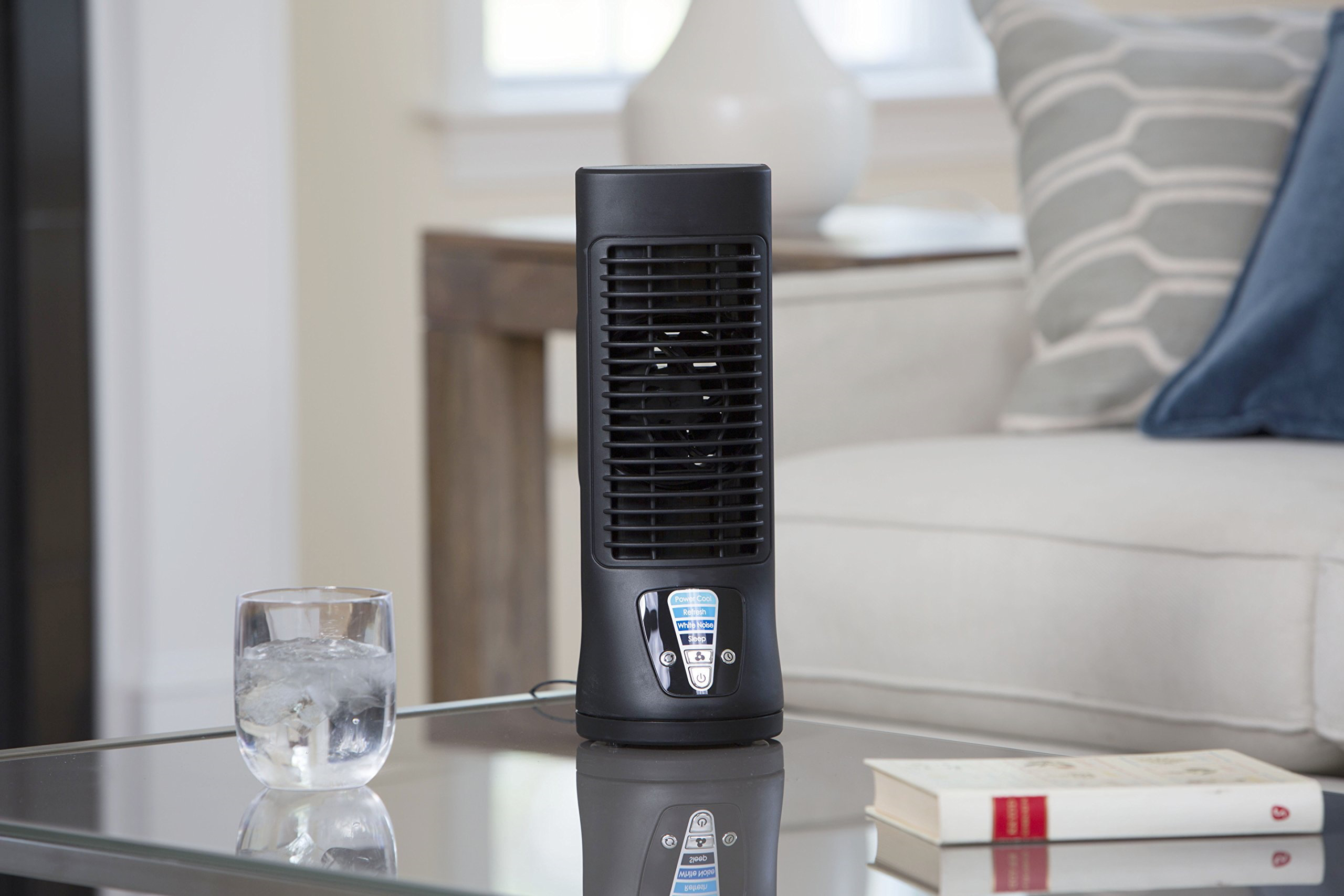 NATIONAL WINDOW Personal Table Fan, Oscillating Personal Fan, Quiet ...