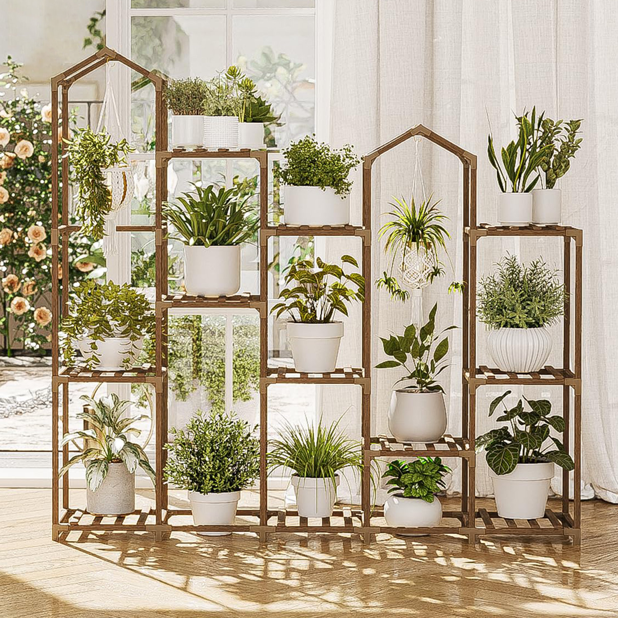 Arlmont & Co. Indoor hanging plant rack - Wayfair Canada