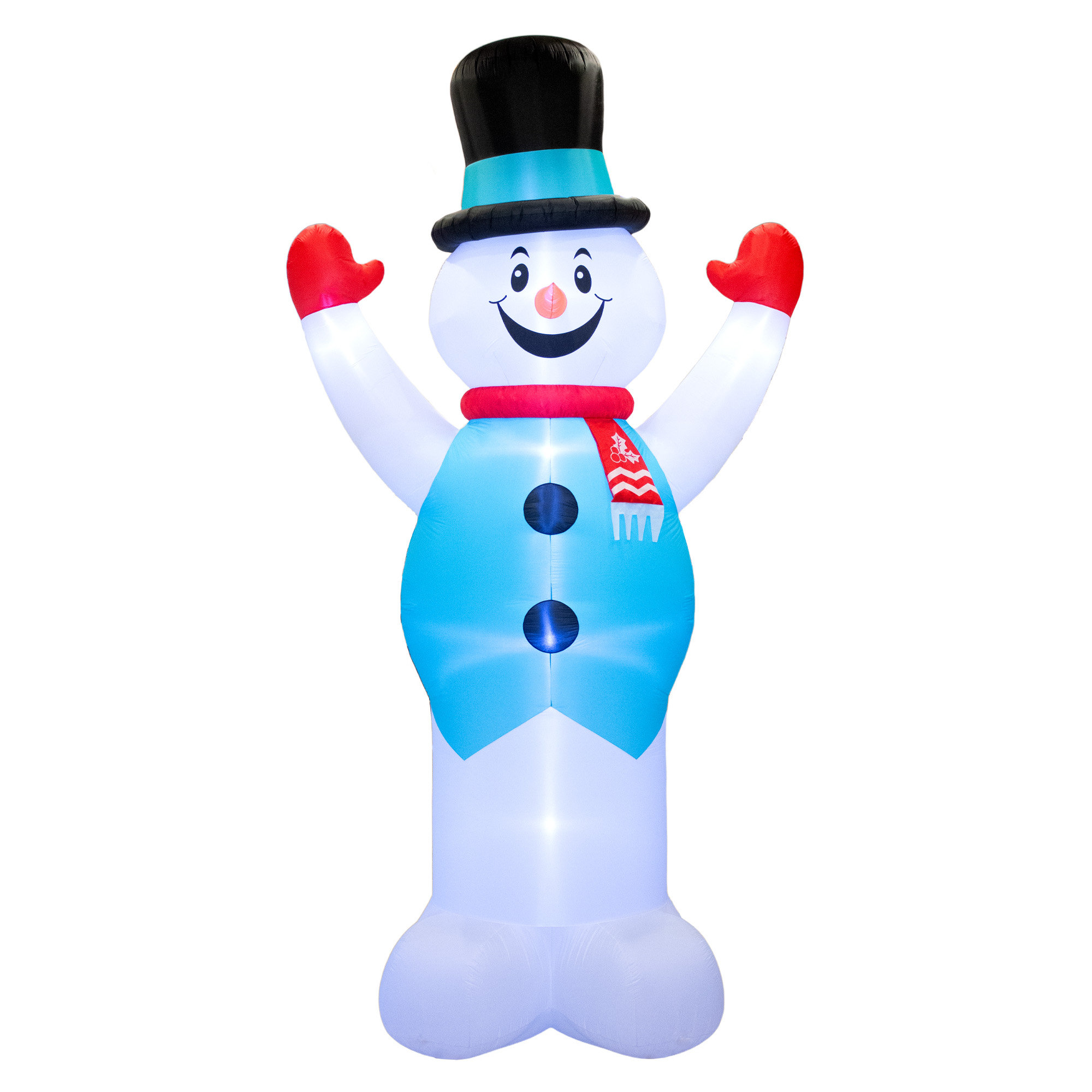 The Holiday Aisle® Inflatable Colossal Snowman | Wayfair