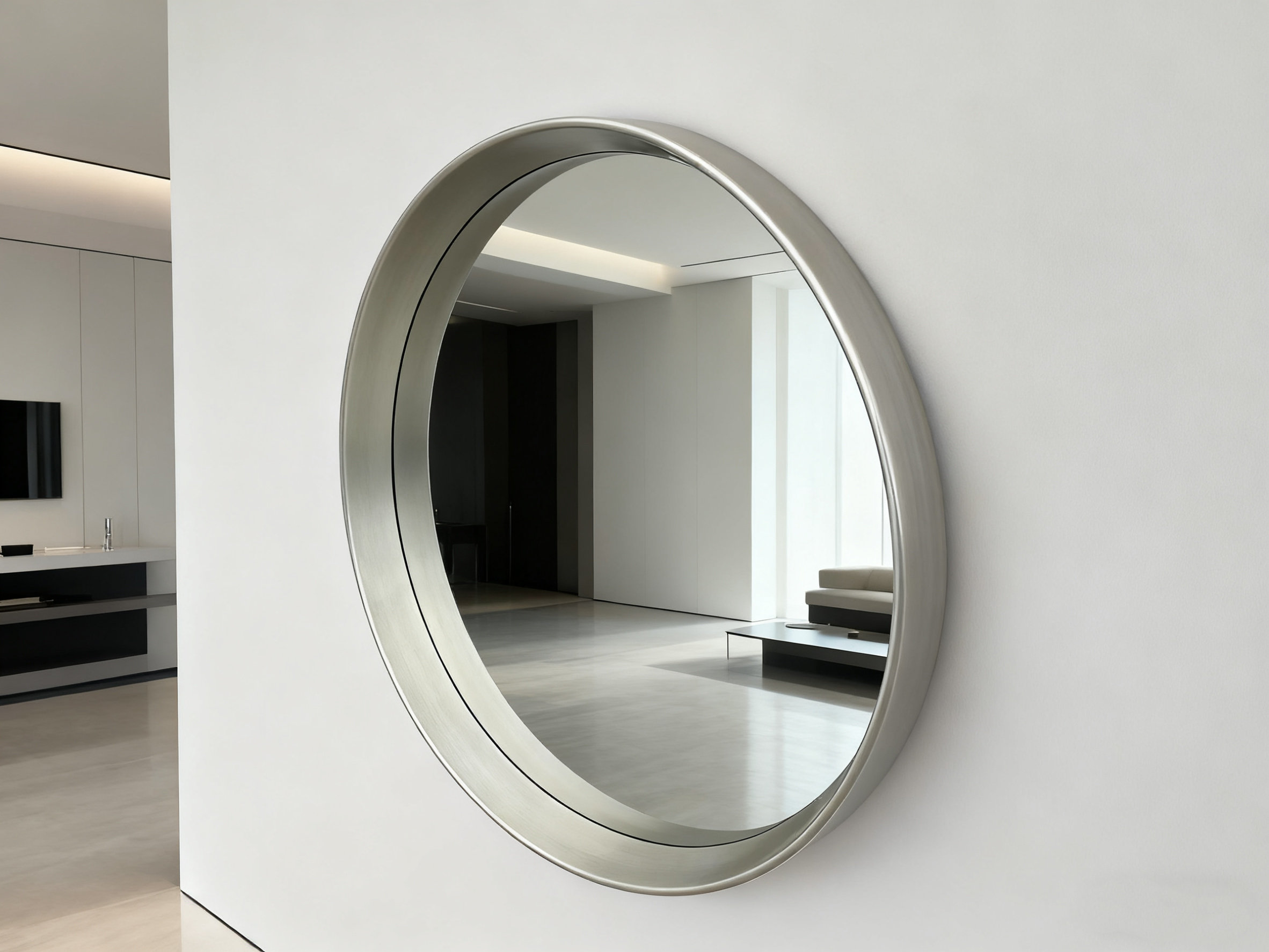 Lily Manor White Round Wall Mirror | Wayfair.co.uk