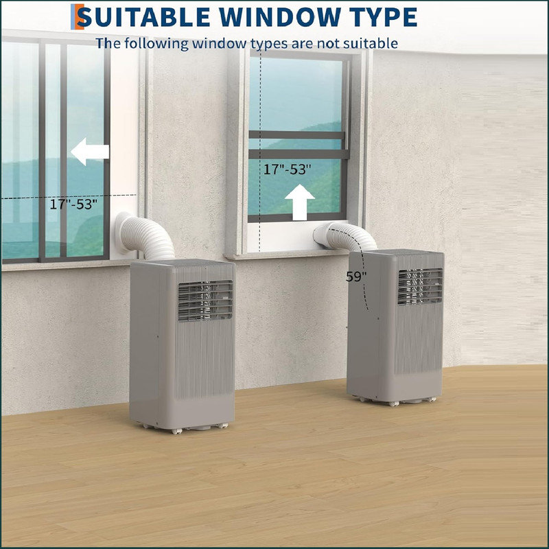 Fashionwu Portable Air Conditioner 8000 BTU, Portable AC with Fan ...