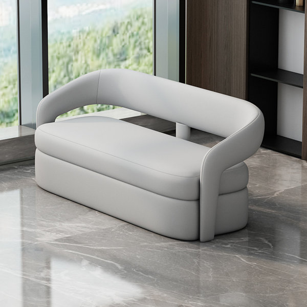 RARLON 3 Person Single Sided Faux Leather Booth | Wayfair