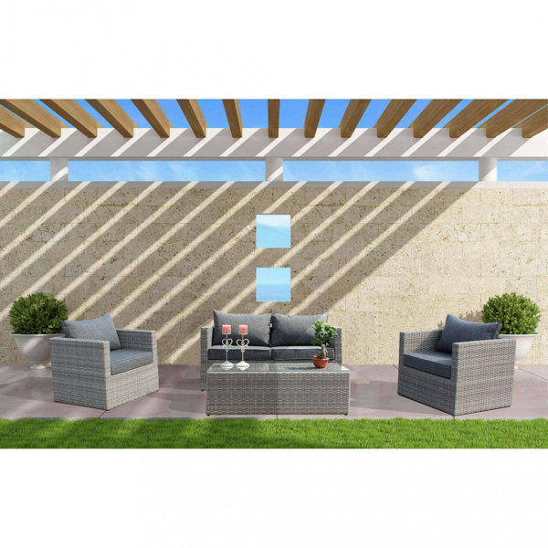 Brayden Studio CHILE LIVING ROOM 2 P W/CUSHIONS | Wayfair.co.uk