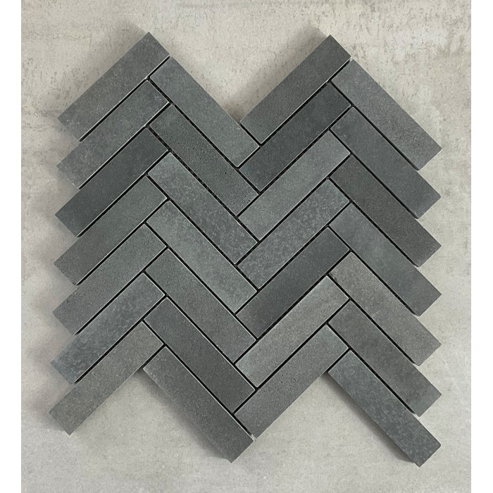 ES Stone 1" x 4" Marble Herringbone Mosaic Wall and Floor Tile ...