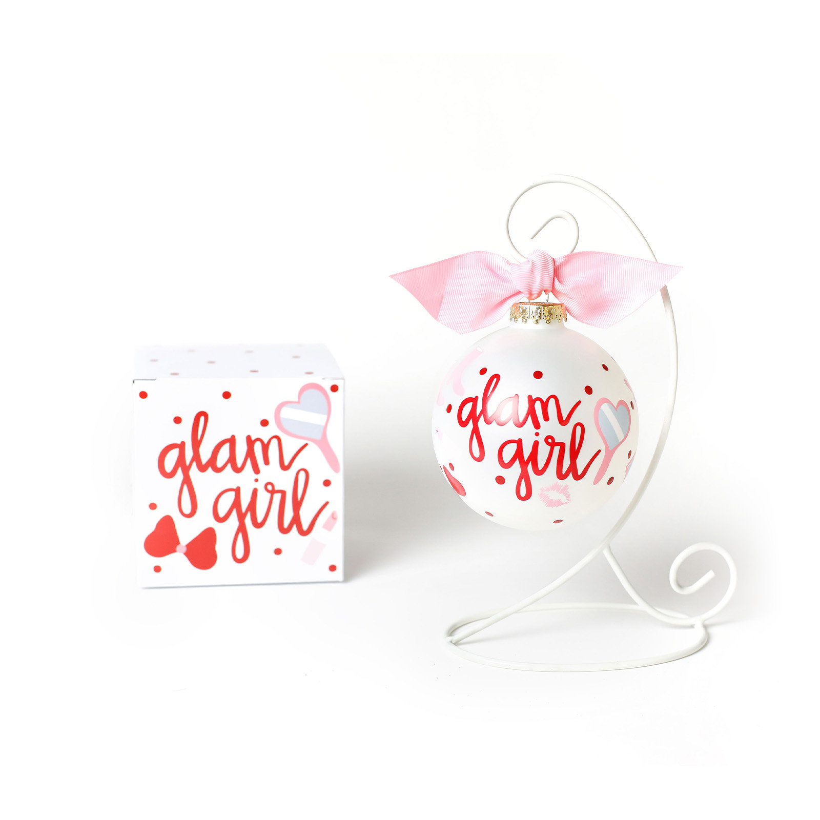 Coton Colors by Laura Johnson Glam Girl 100Mm Glass Ornament With ...