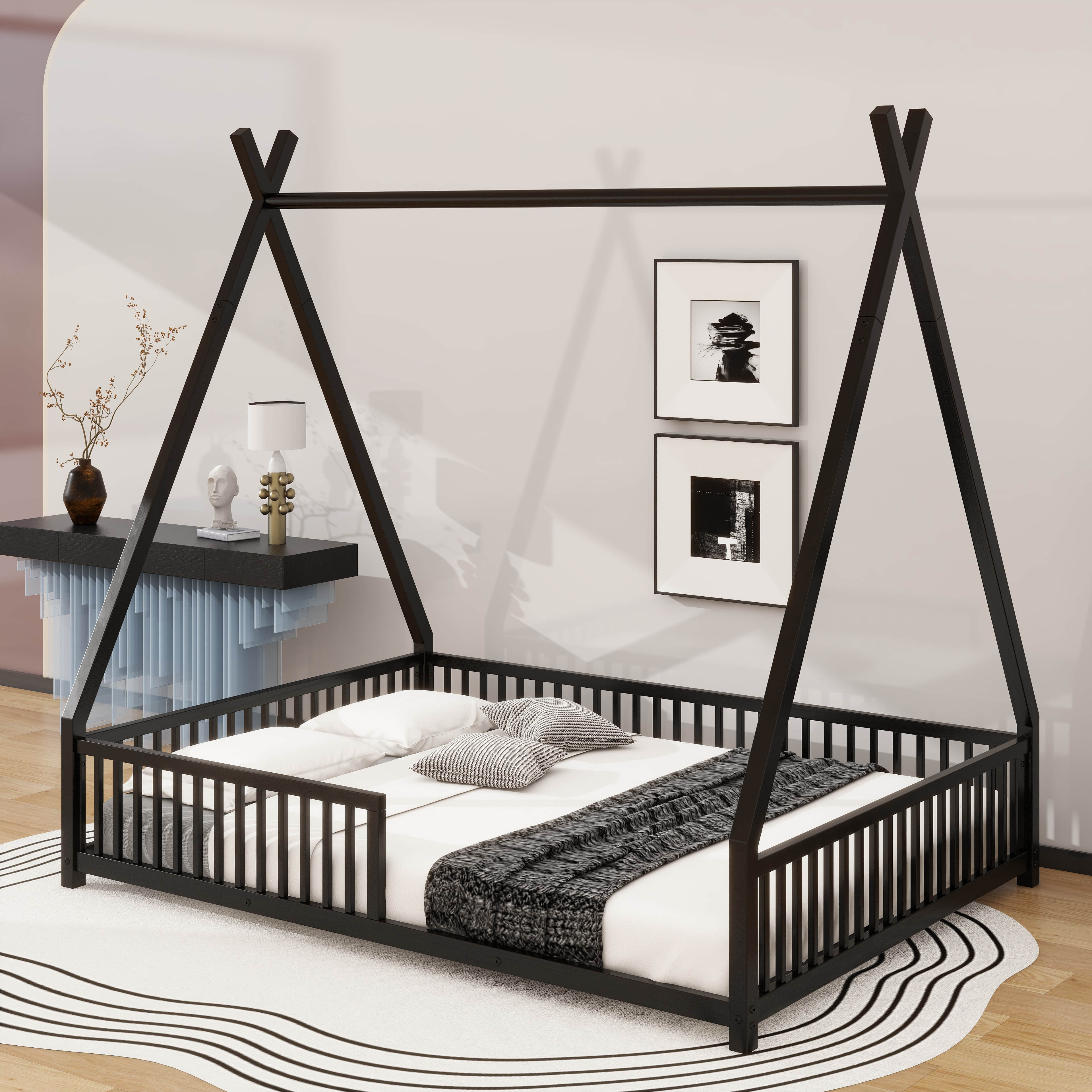 Harper Orchard A Stylish Platform Bed That Mimics The Sleek, Modern ...
