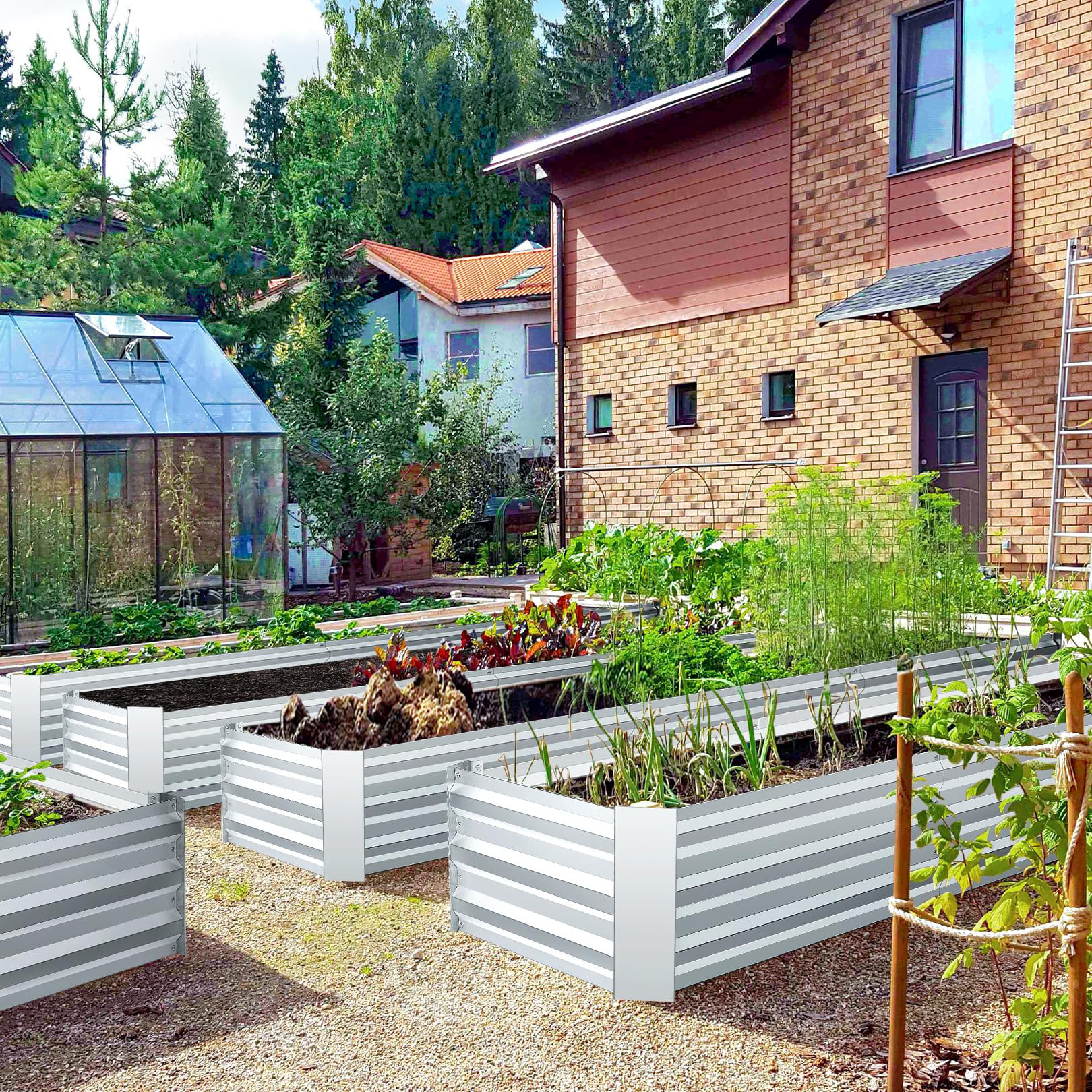 Arlmont & Co. Talayiah 7X3X1 Ft Galvanized Raised Garden Bed | Wayfair