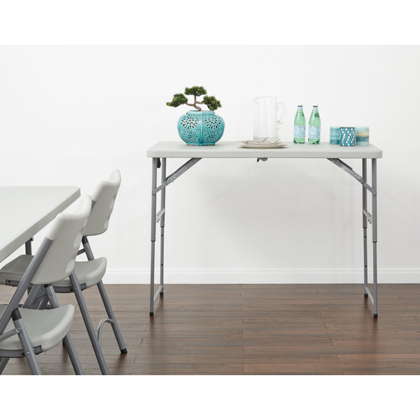 Office Star 48'' Plastic Rectangular Folding Table & Reviews | Wayfair