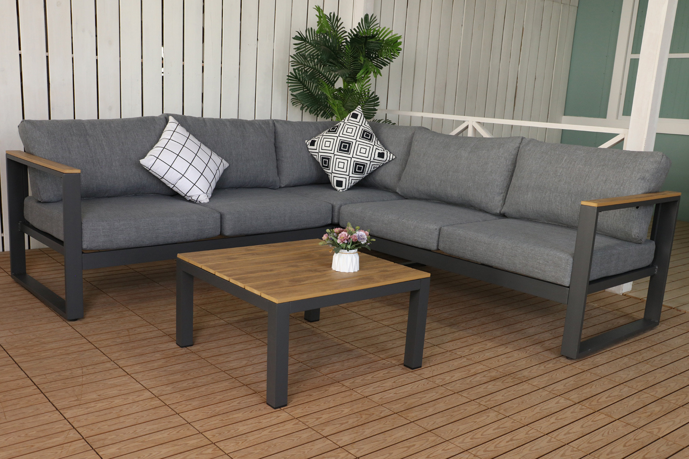 Latitude Run® Corner Sofa Sets, Sectional Sofa, Furniture & Patio Set ...