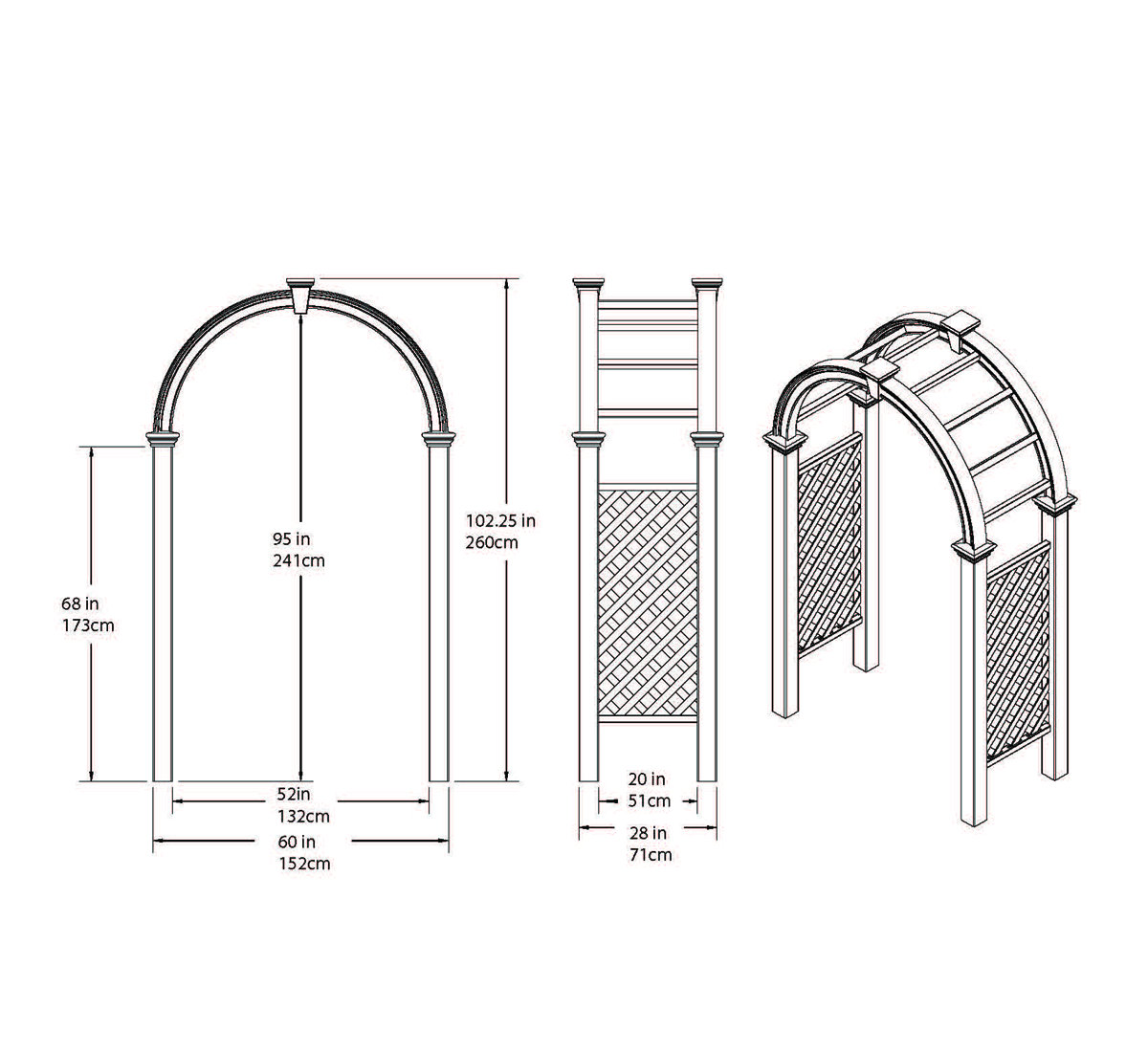Vita Nantucket Legacy Vinyl Arbor & Reviews | Wayfair
