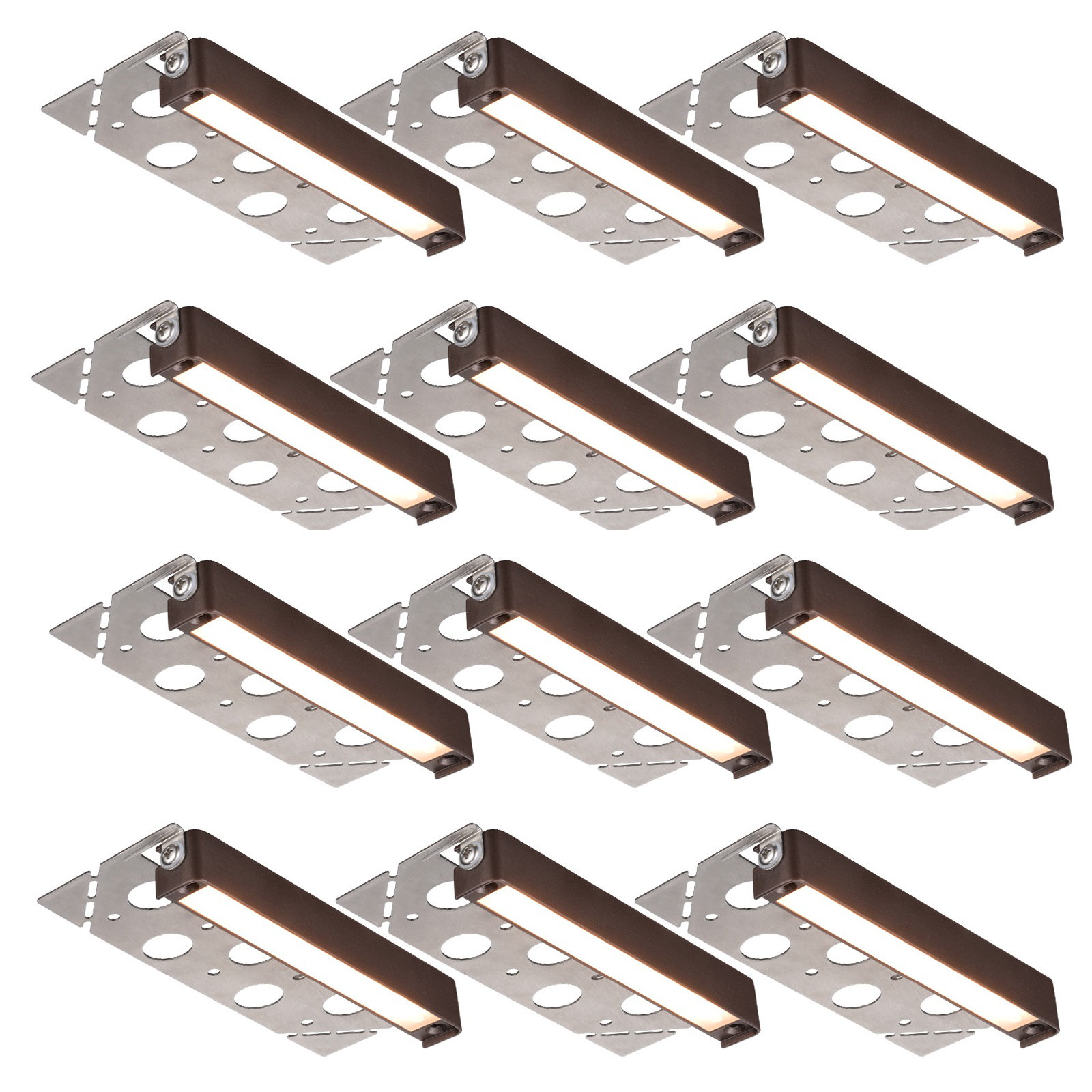 LEDVANS 7 Inch Led Step Lights, Surface Or Recessed Mount, 12-24V Ac/Dc ...