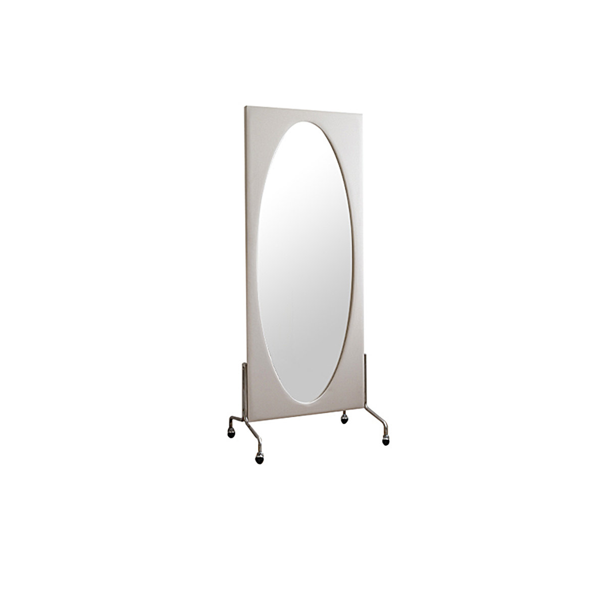 Refineroost Simple off-white portable full-length mirror | Wayfair