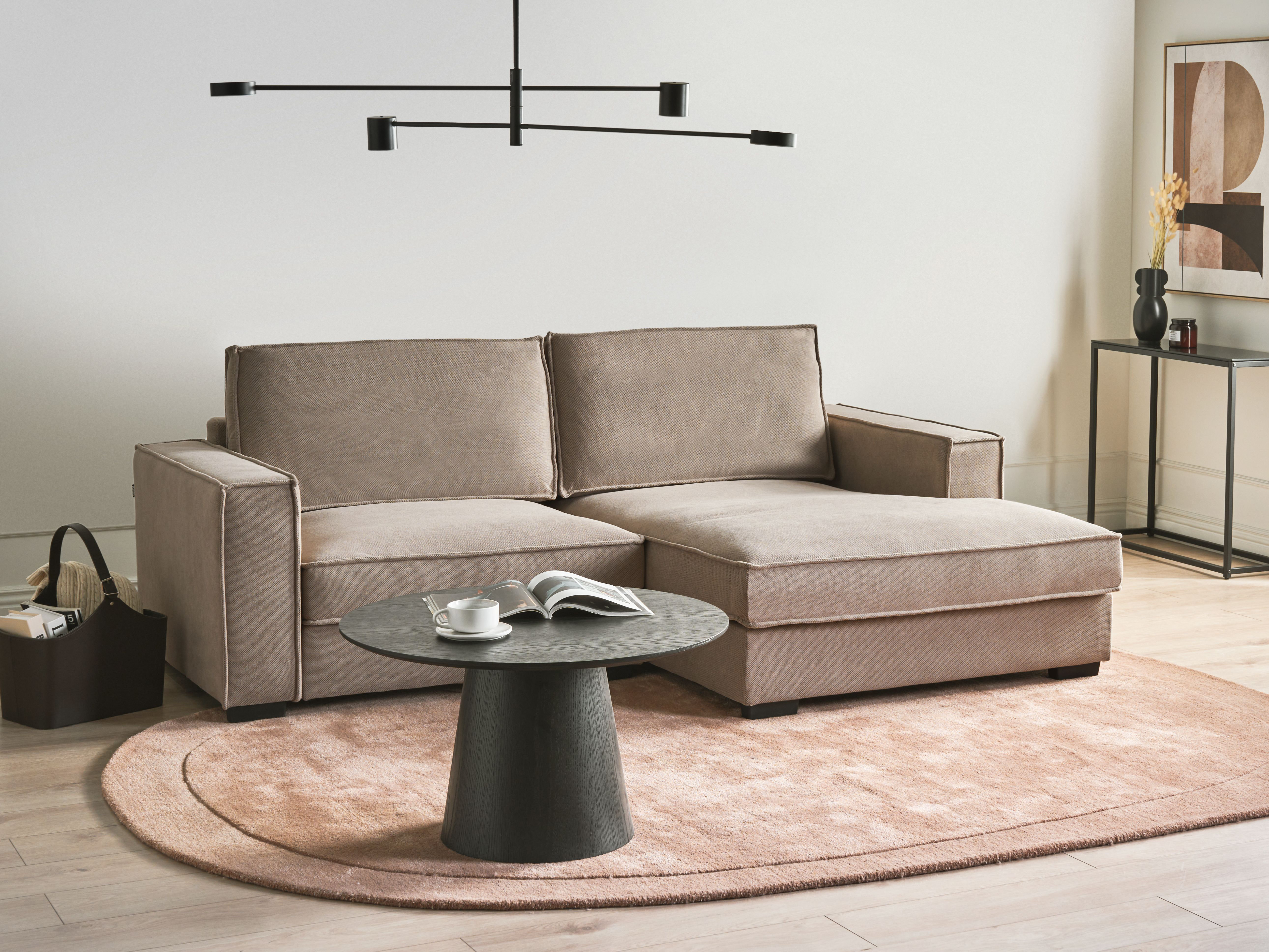 17 Stories Corner Sofa Talyah Boucle Light Beige Left Hand | Wayfair.co.uk