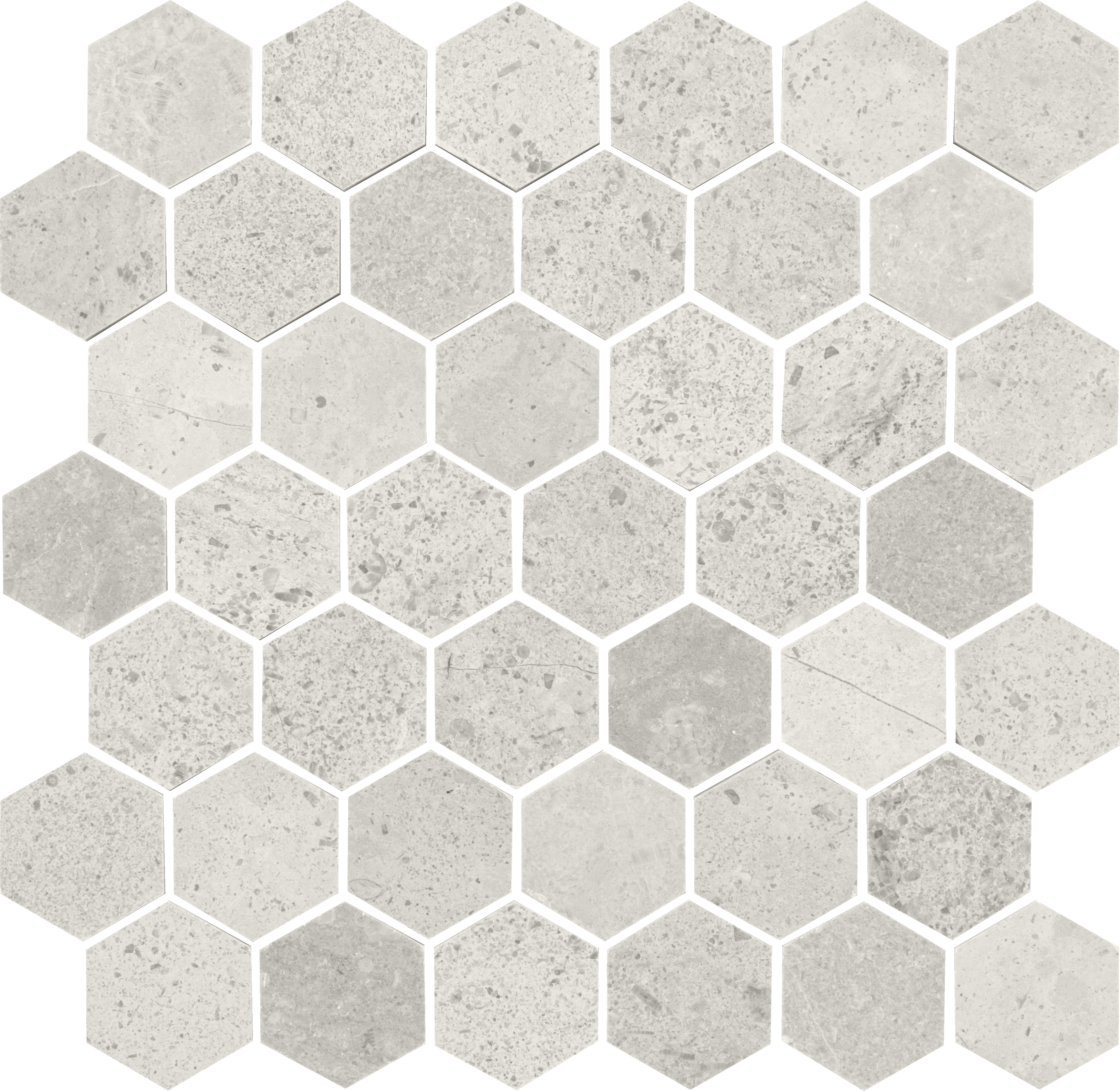 Daltile Raine 12" x 12" Natural Stone Honey Comb Mosaic Wall Tile ...