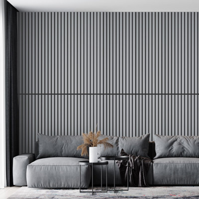 gray textured wall panels