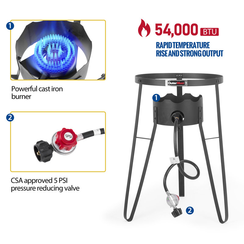 OuterMust Outdoor Cooker With Wok Wok Station With Iron Wok And 54,000 ...