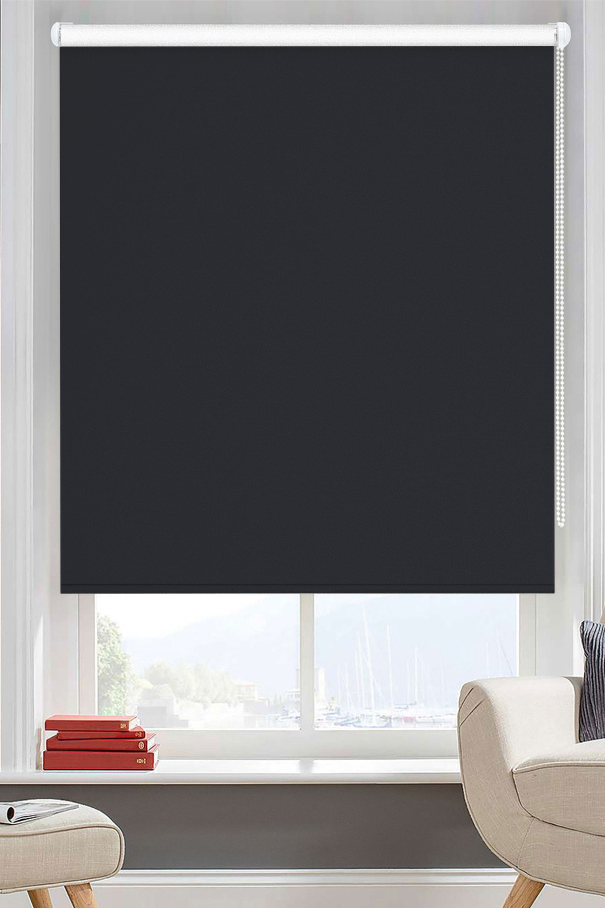 East Urban Home Blackout Matte Gray Roller Shade | Wayfair