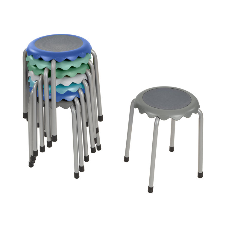 ECR4Kids Daisy Stackable Stool Set, Flexible Seating, 8-Piece | Wayfair