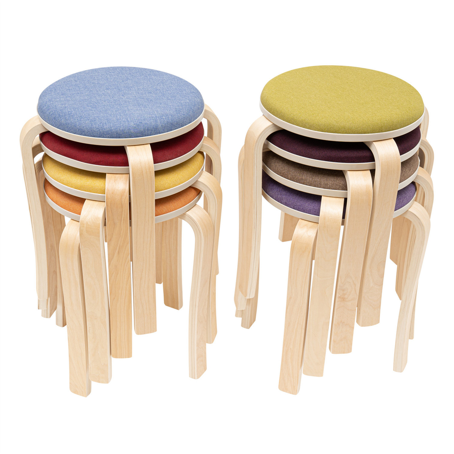 George Oliver Solid + Manufactured Wood Accent Stool | Wayfair