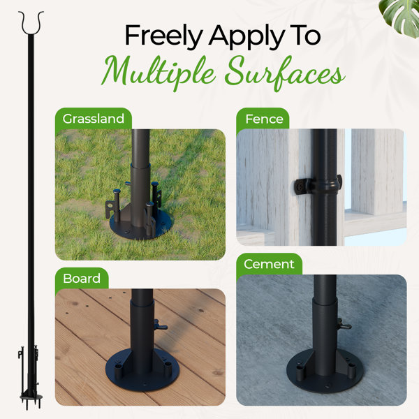 Arlmont & Co. Polymeris String Light Pole & Reviews | Wayfair