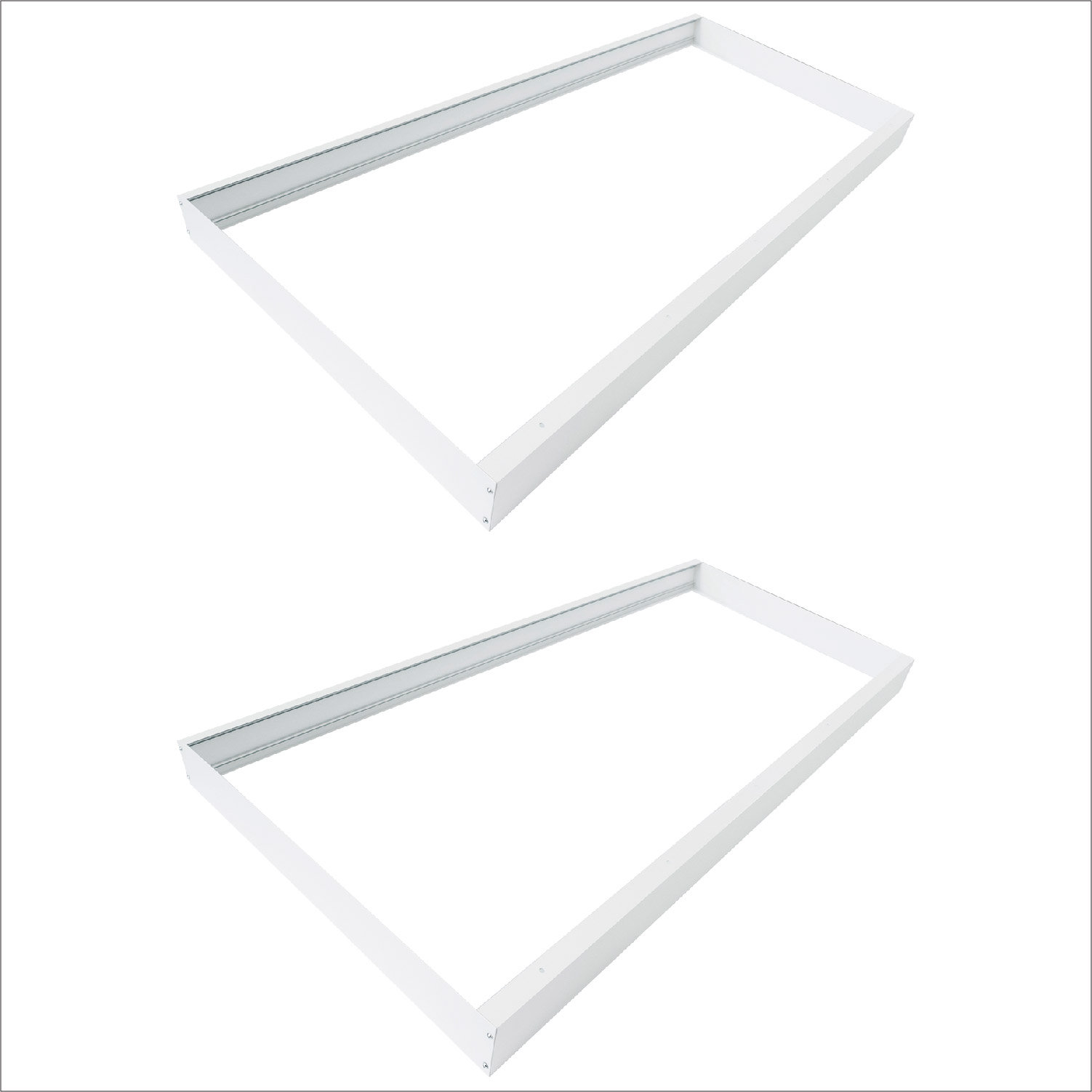 MW LIGHTING 2-Pack 2x4 Surface Mount Kit for LED Flat Panel Light ...