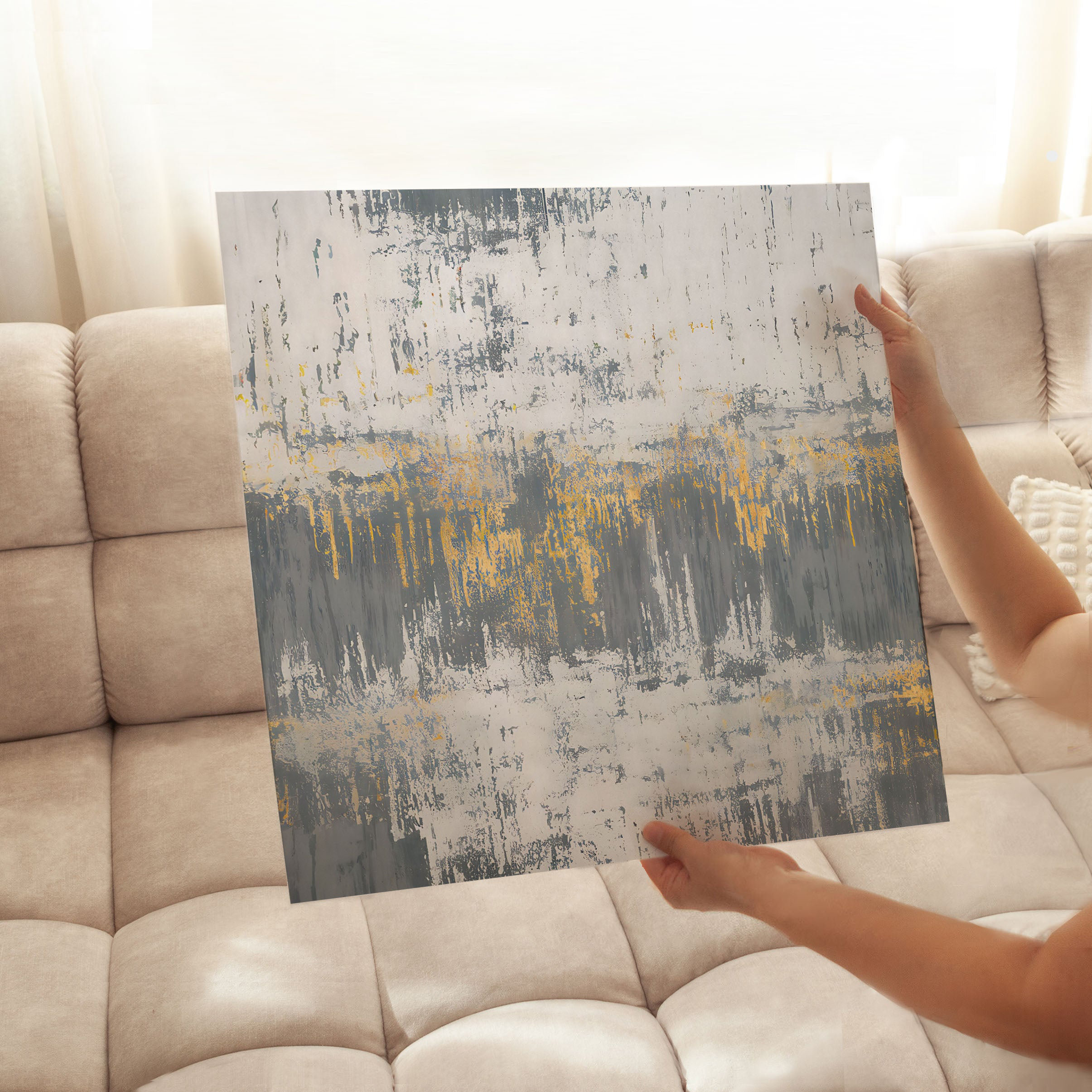 Mercer41 Abstract Polarized Dream Scape Transitional Unframed Art Print ...