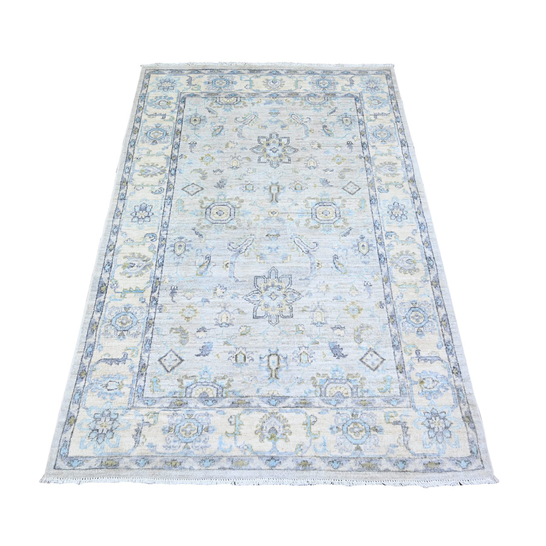 Isabelline Wenn One-of-a-Kind 4' X 5'9" New Age Area Rug in Blue | Wayfair