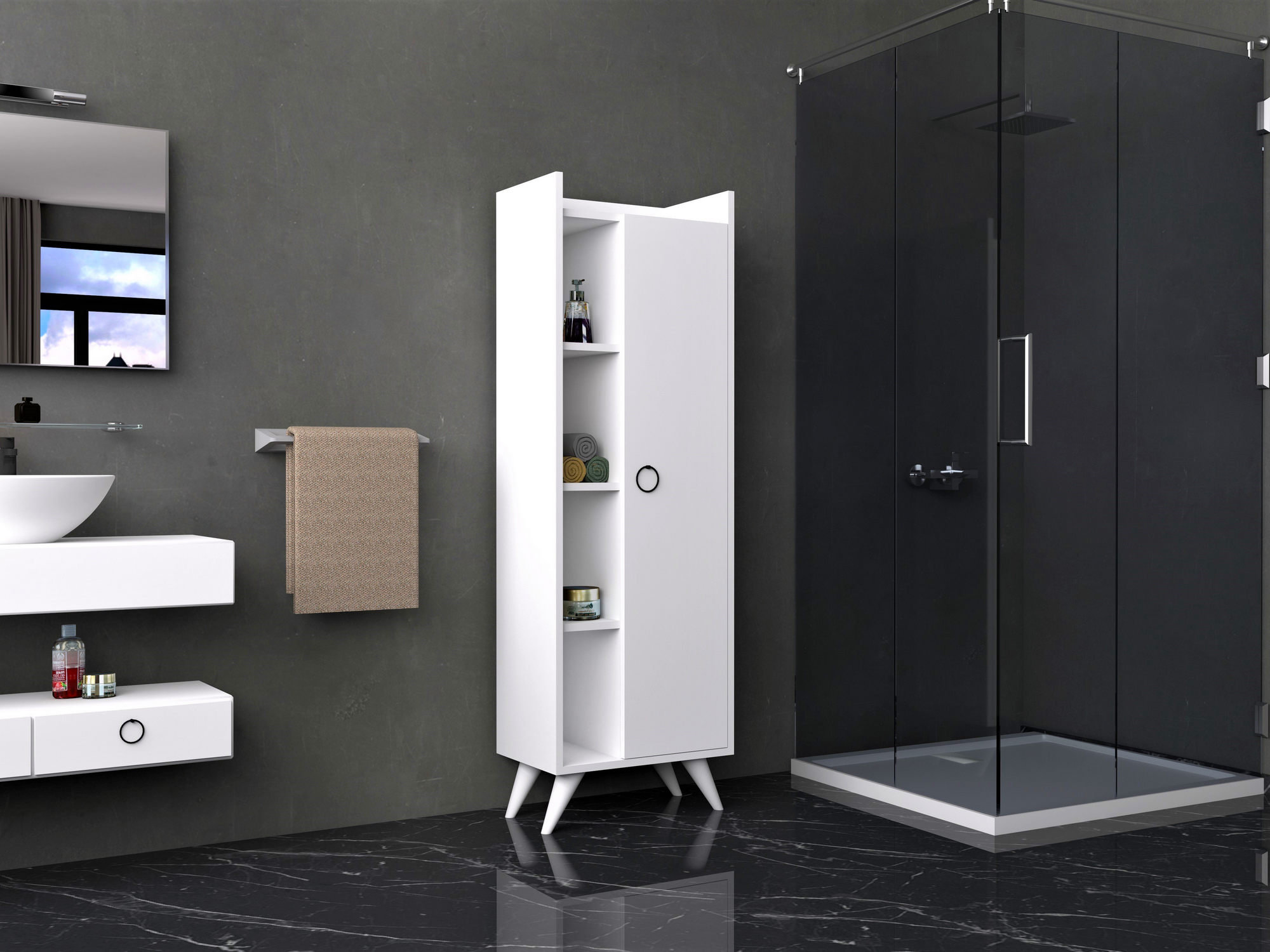 Latitude Run® Bathroom Cabinet - Wayfair Canada