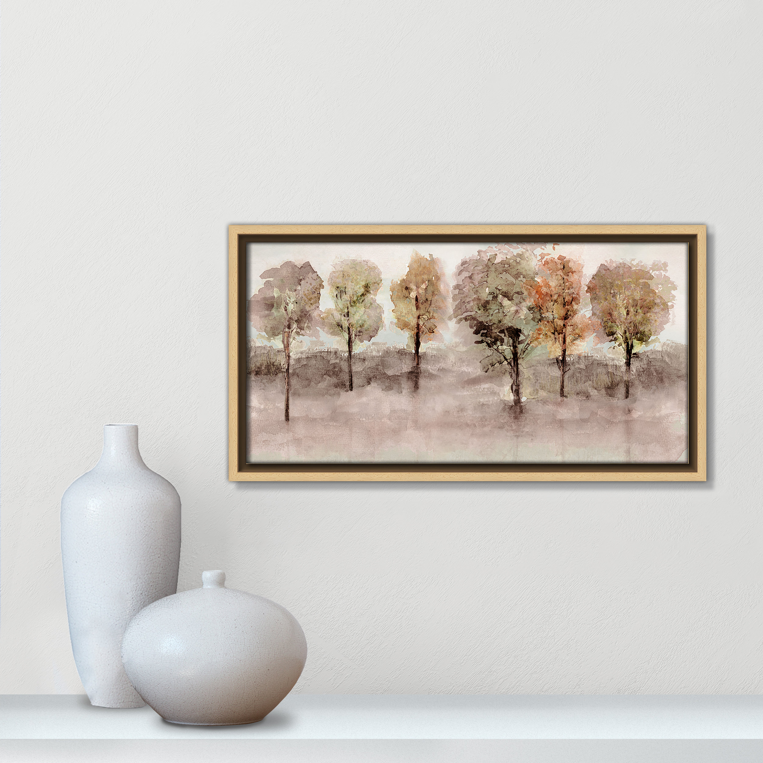 Lark Manor™ Swansea Debruce Trees Print by Val Rhodes | Wayfair