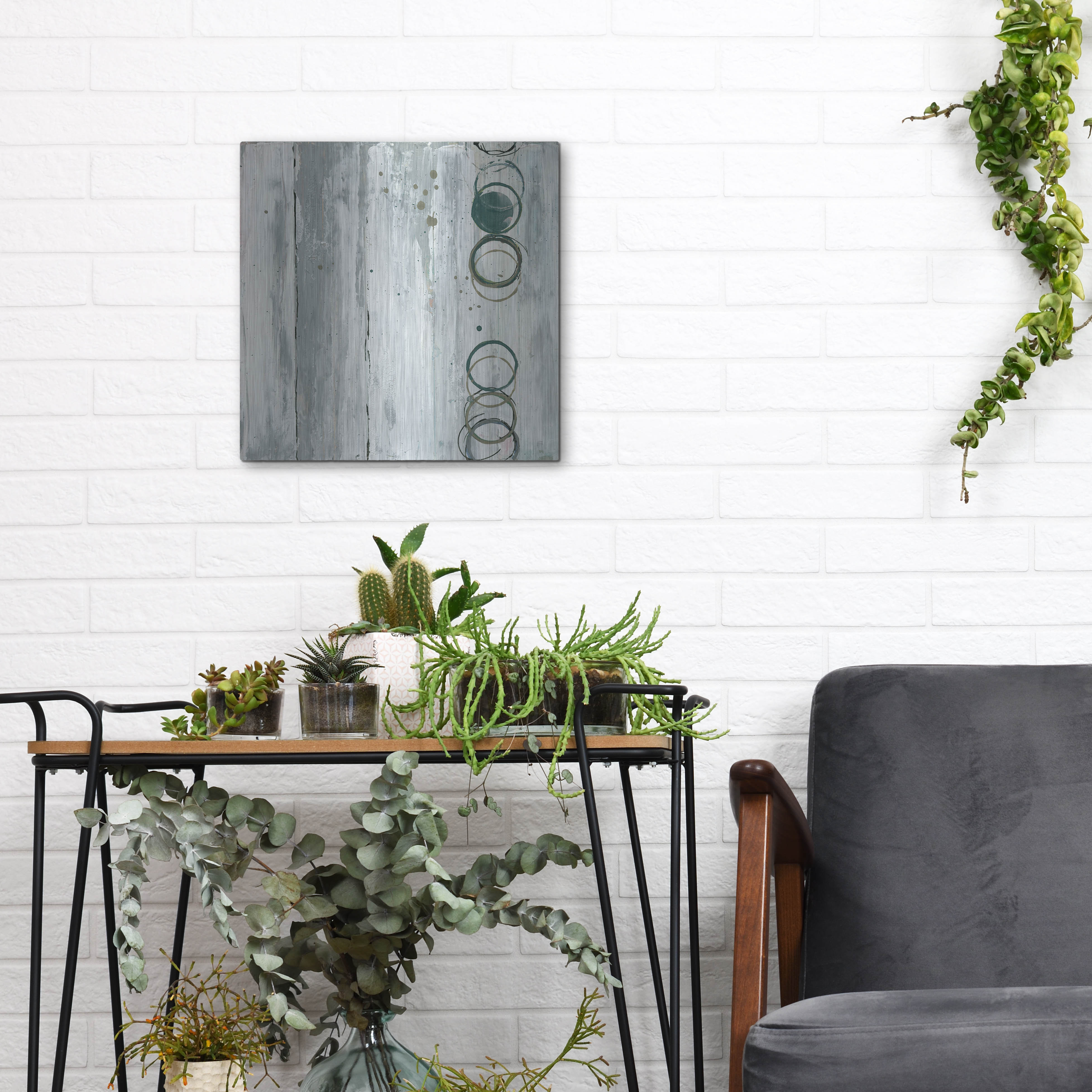 Wrought Studio™ 'Whitewashed Emerald 2' by Chris Paschke Metal Wall Art ...