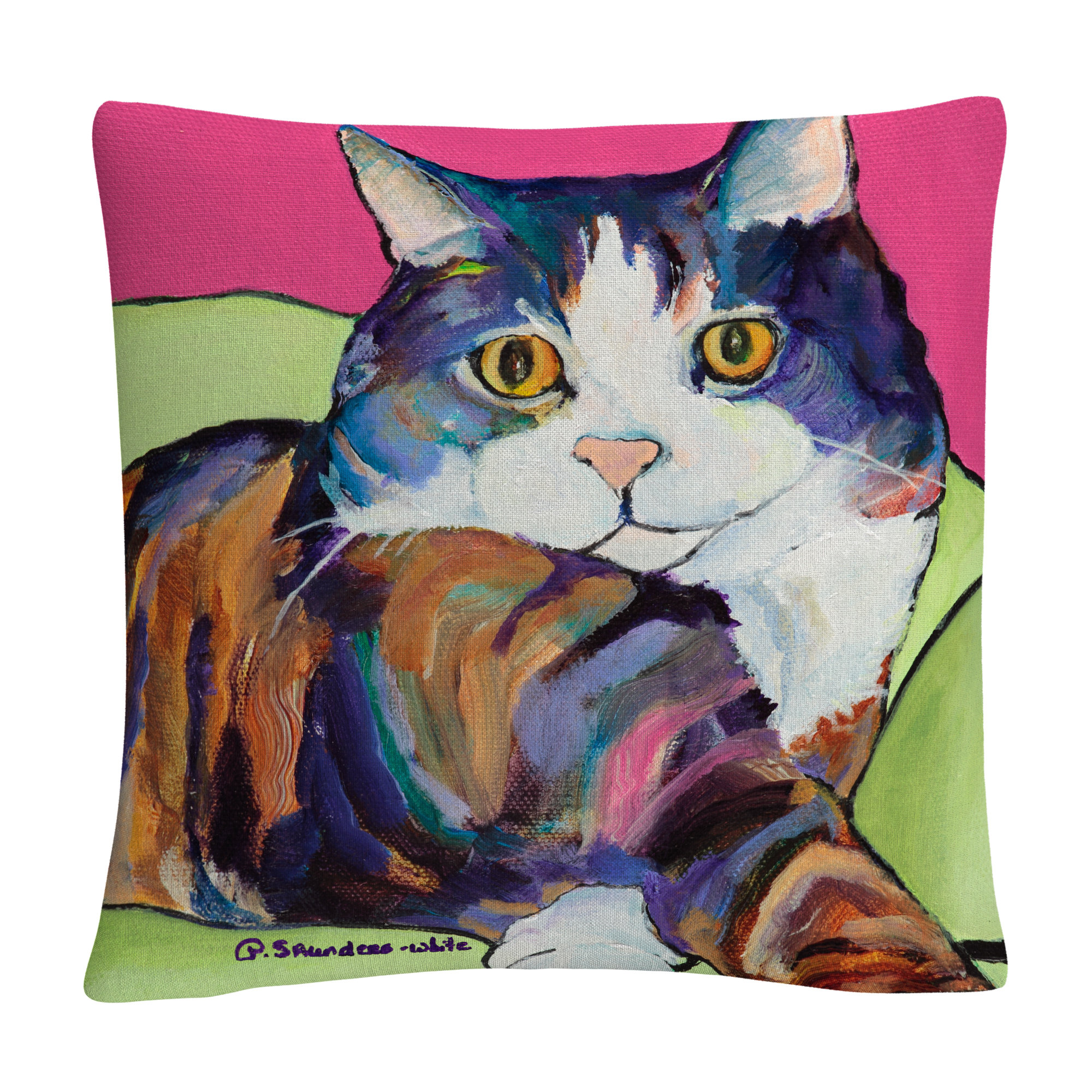 Trademark Fine Art Pat Saunders-White Ursula Throw Pillow | Wayfair