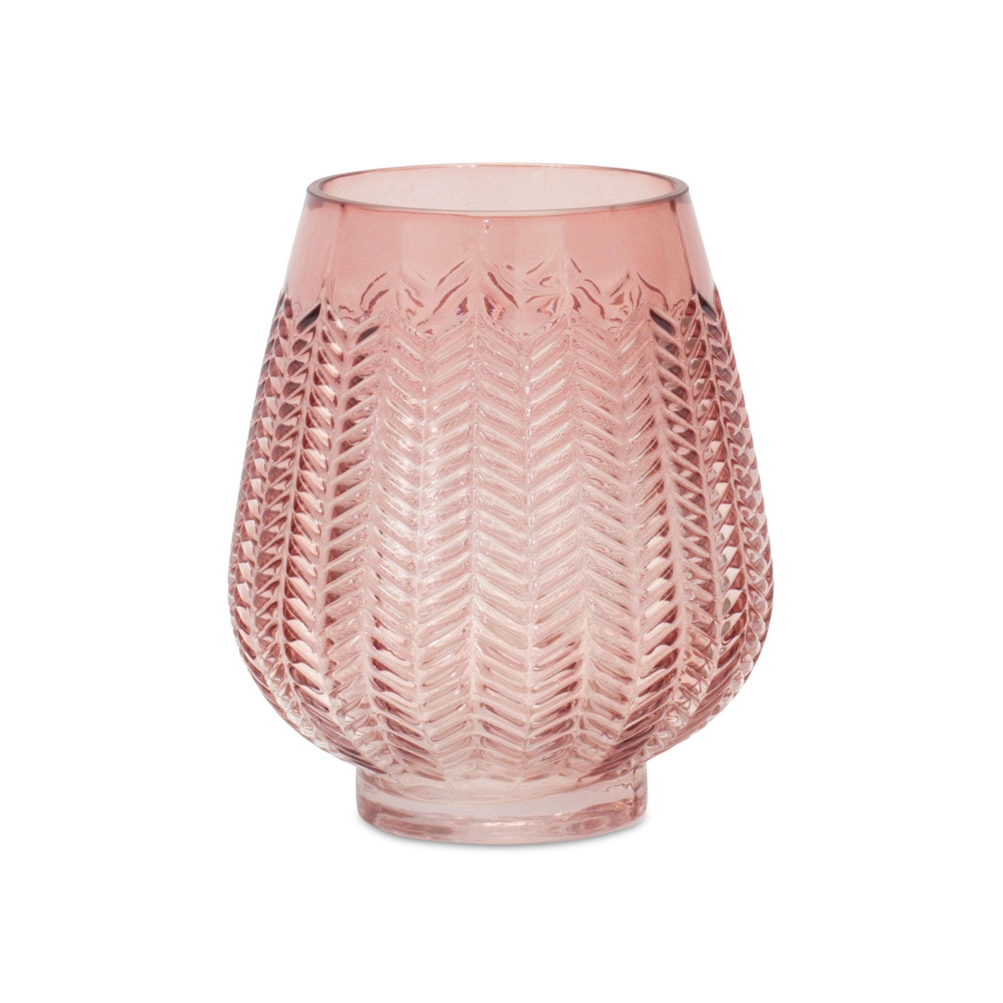 Bungalow Rose Pink Glass Table Vase | Wayfair
