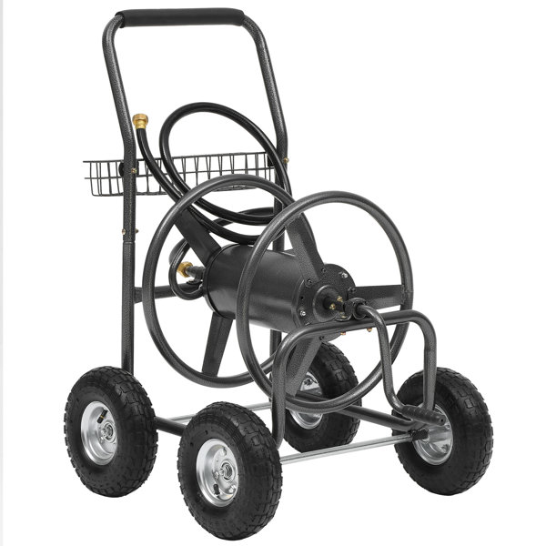 Autodaya Hose Reel Cart, Hold Up to 250 ft of 5/8" Hose, Garden Water ...