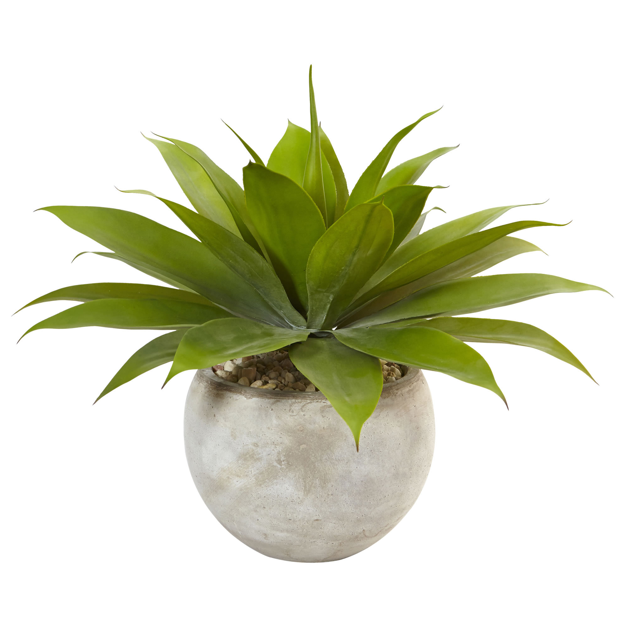 Orren Ellis 15.5" Artificial Agave Plant in Round Planter & Reviews ...