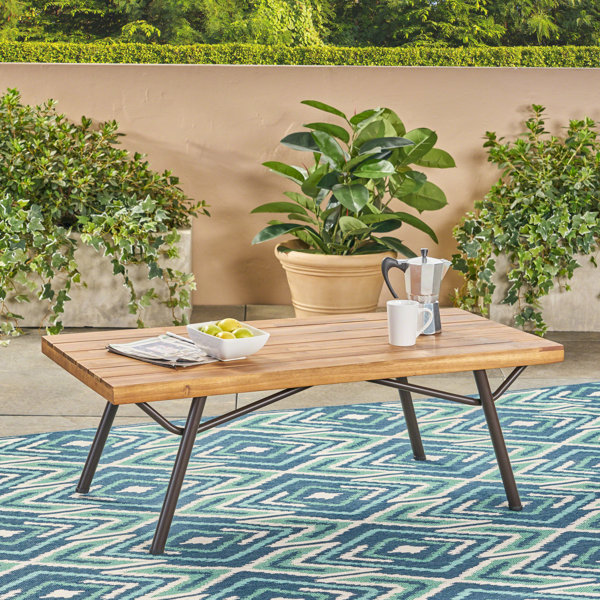 Union Rustic Rembert Outdoor Coffee Table & Reviews | Wayfair