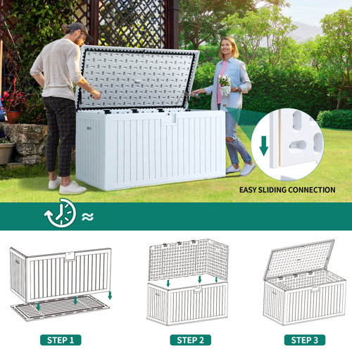Wayfair | White Deck Boxes & Patio Storage You'll Love in 2023