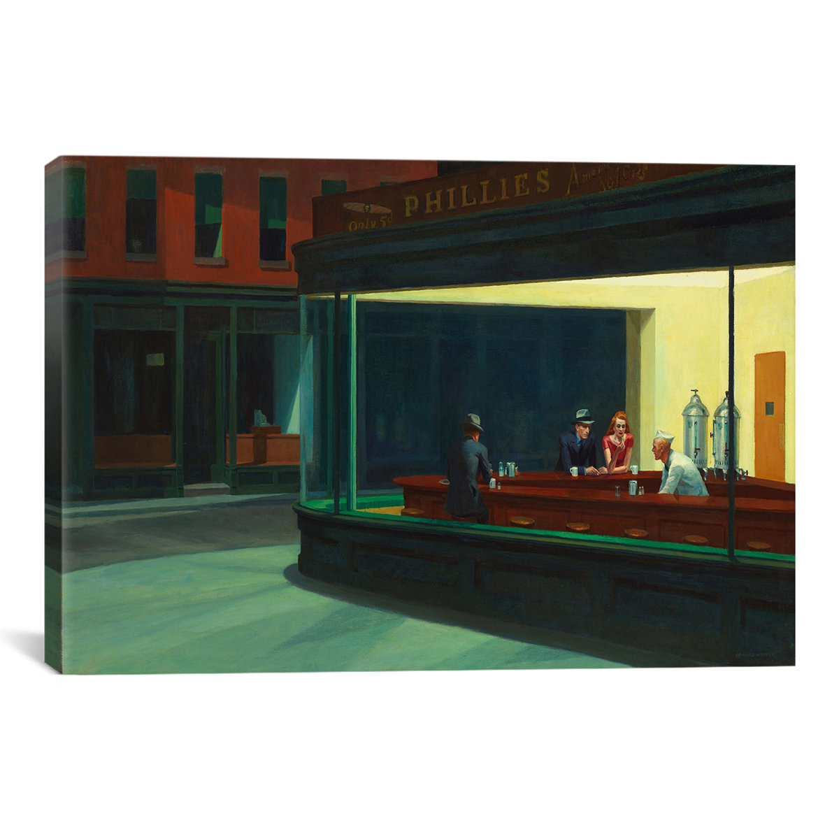 Vault W Artwork 'Nighthawks, 1942' by Edward Hopper Print & Reviews ...