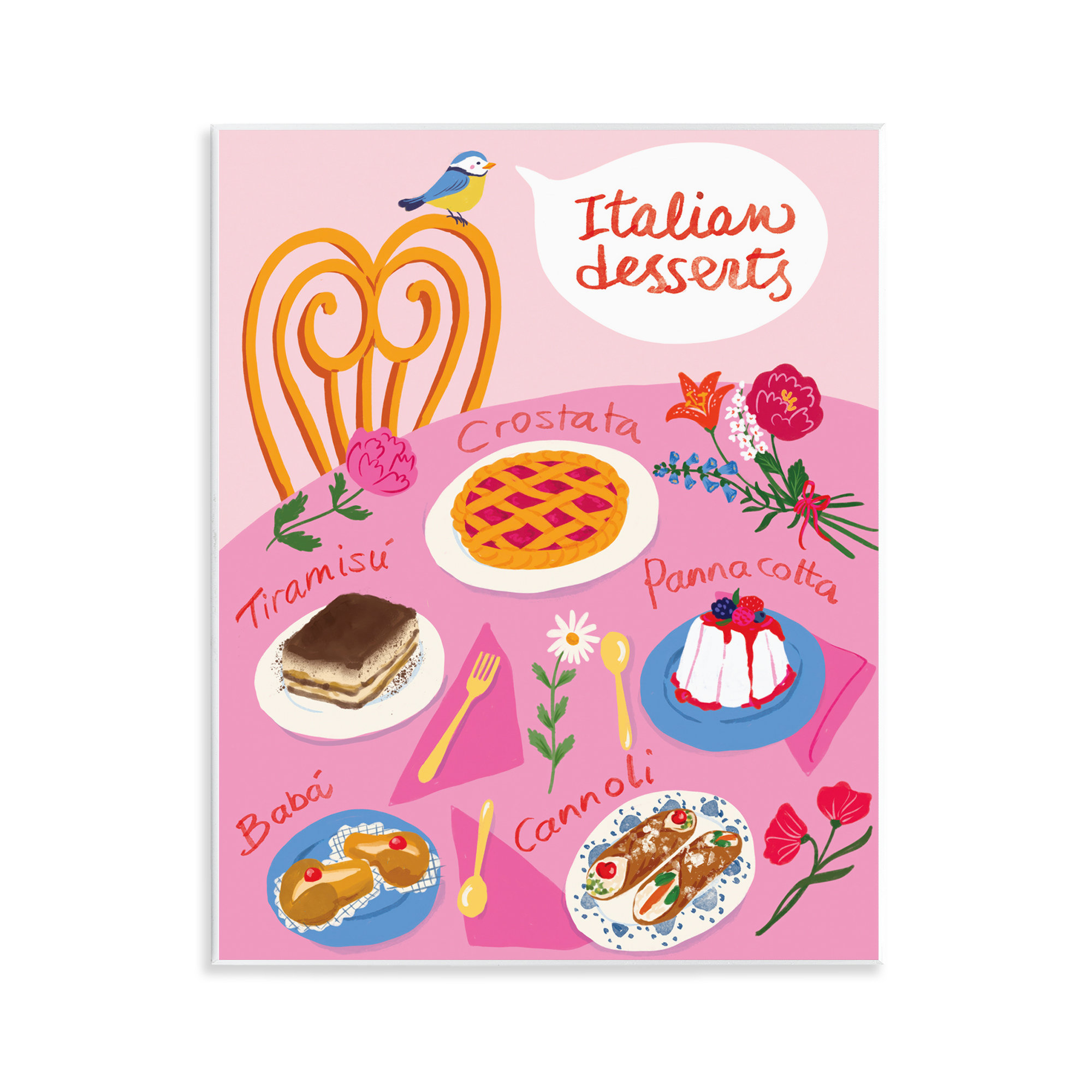 Winston Porter Italian Desserts Table Wall Plaque Art by Be Ni La | Wayfair