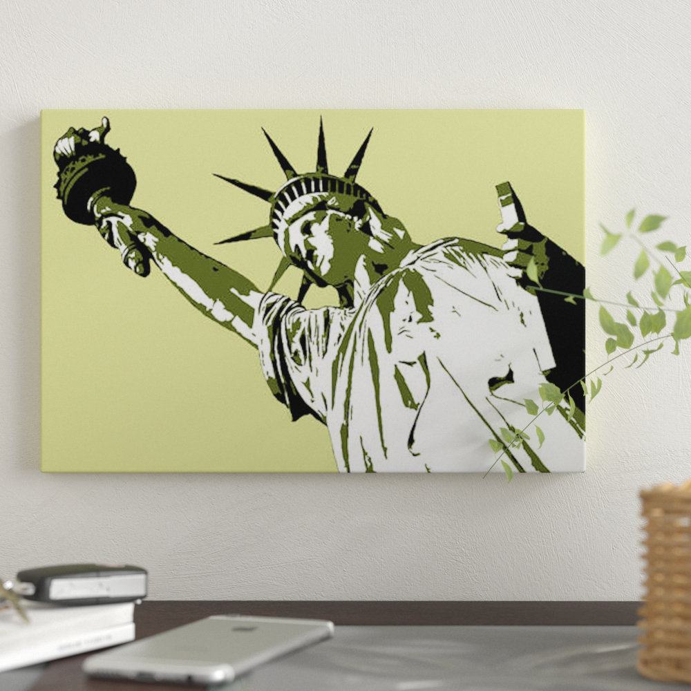East Urban Home Lady Liberty by Steez - Wrapped Canvas Graphic Art ...